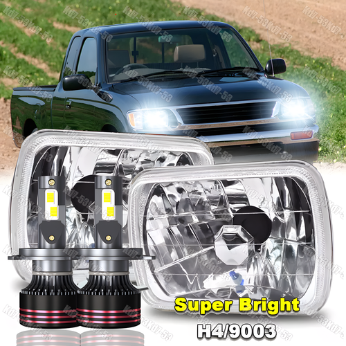 Pair 5x7" 7x6" LED Headlights Hi/Lo DRL For Toyota Pickup 82-95 Tacoma ...