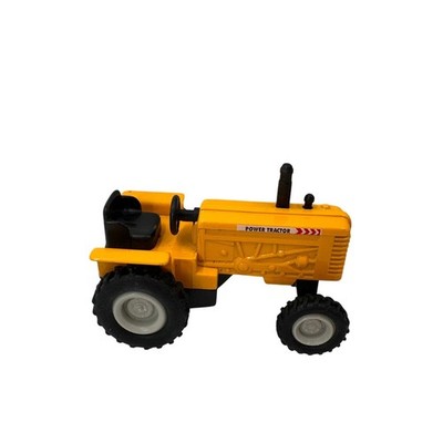 Vintage Yellow Toy "Power Tractor" By Shing Fat Huiyang Farm Decor Boys ...