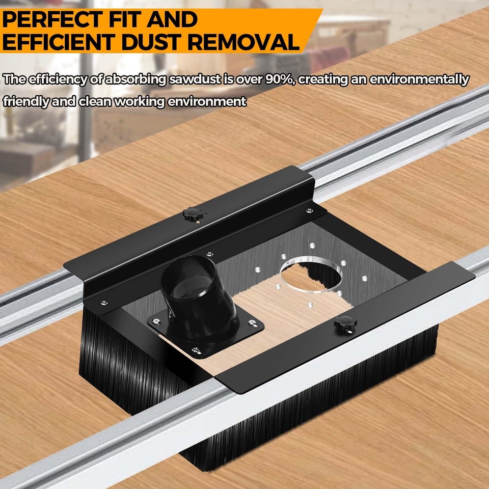 Heavy Duty Router Skid Dust Collection Hood/Router Sled for Flattening ...