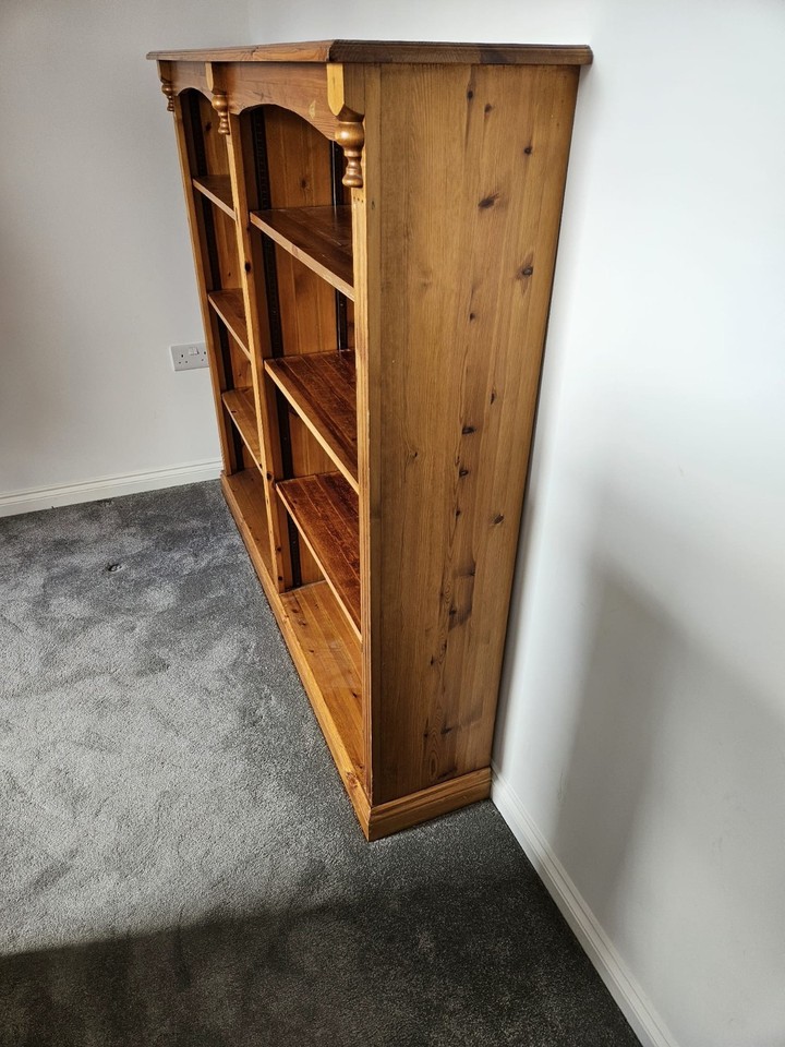 Solid Pine Bookcase | eBay UK
