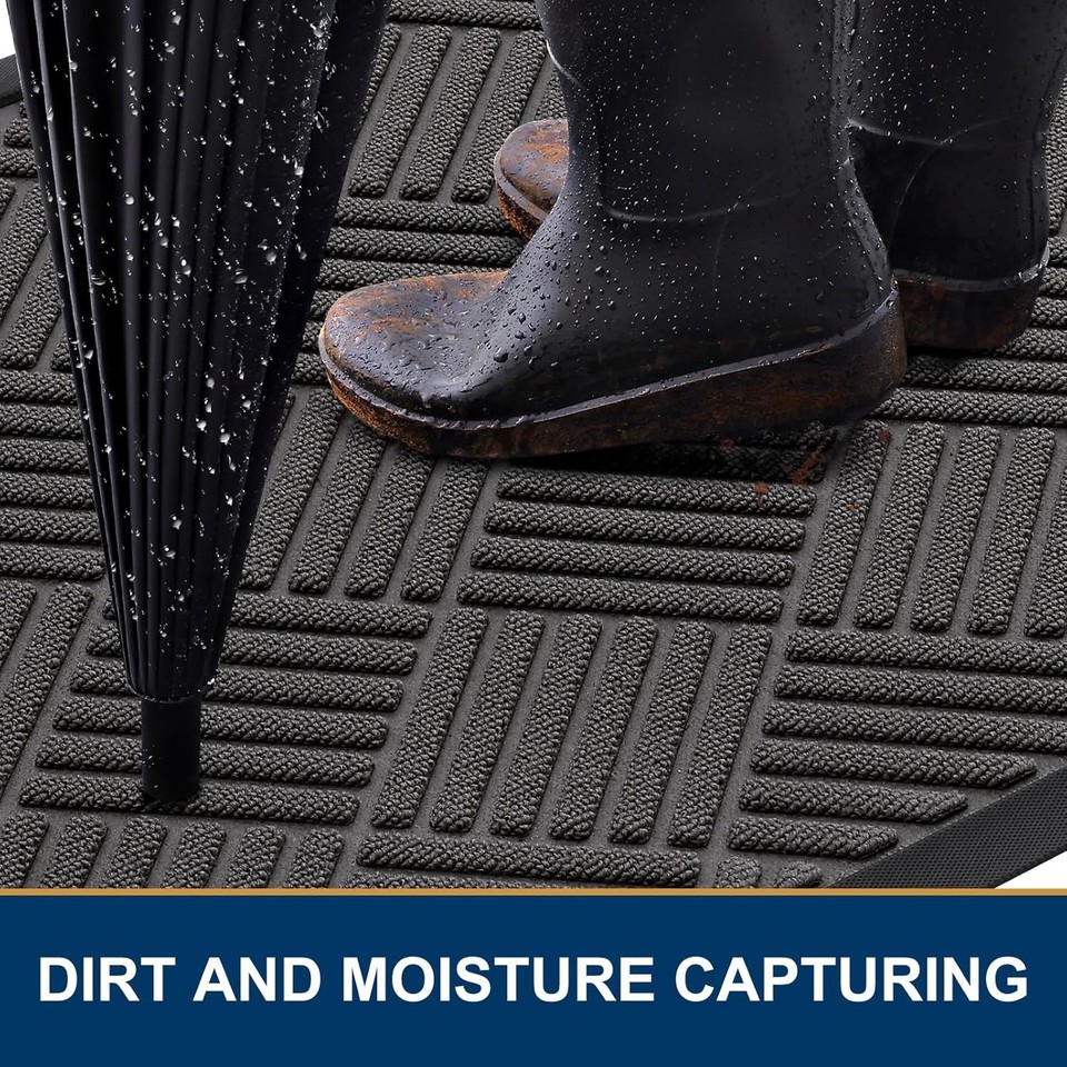 Smiry Front Door Mat Outside Entrance, Heavy Duty Outdoor 29.5 x 17 ...