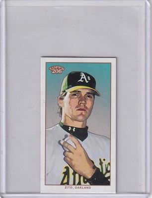 Barry Zito Oakland A's 2002 Topps 206 Bazooka Back #244 Short Print /30 ...