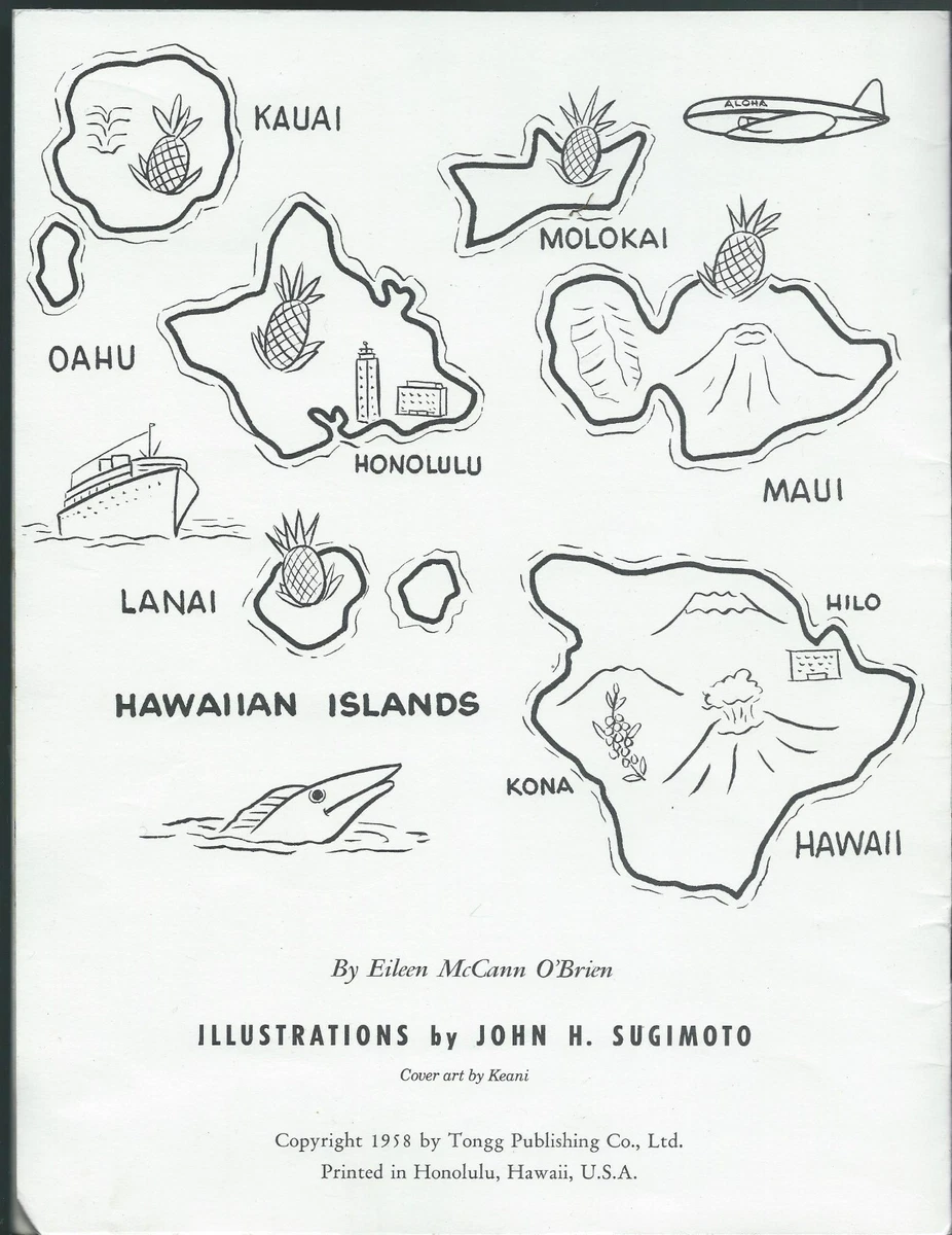 Hawaiian Island Coloring Pages