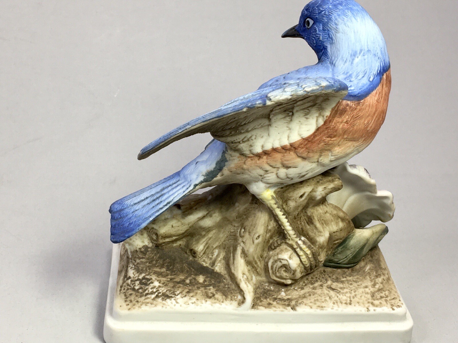 Vintage Lefton China Blue Bird Hand Painted With Pink Flower KW #864 | eBay