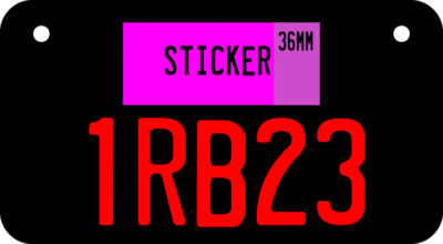 ATV license Plate, Minnesota Style ATV/UTV Red/black 4x7.50 License ...