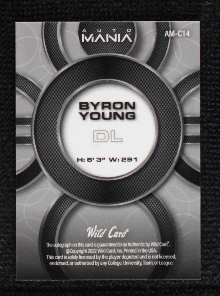 2022 Wild Card Auto Mania Retail Byron Young #AM-C14 for sale | eBay