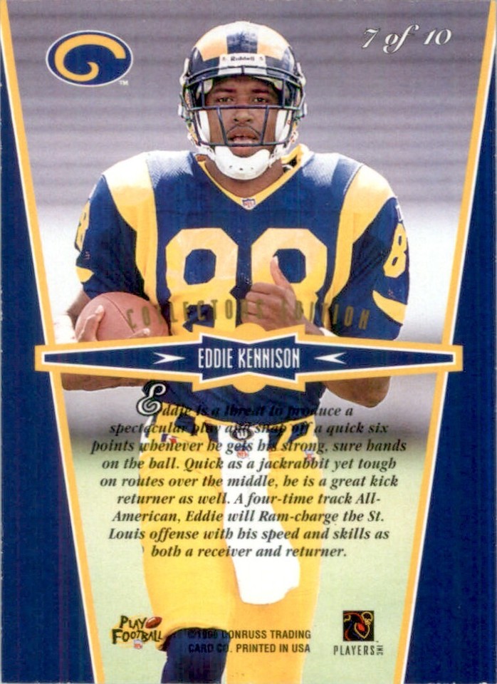 1996 Leaf Gold Rookies Eddie Kennison RC St. Louis Rams #7 | eBay