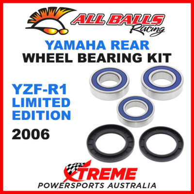 All Balls 25-1547 Yamaha YZF-R1 Limted Edition 2006 Rear Wheel Bearing ...
