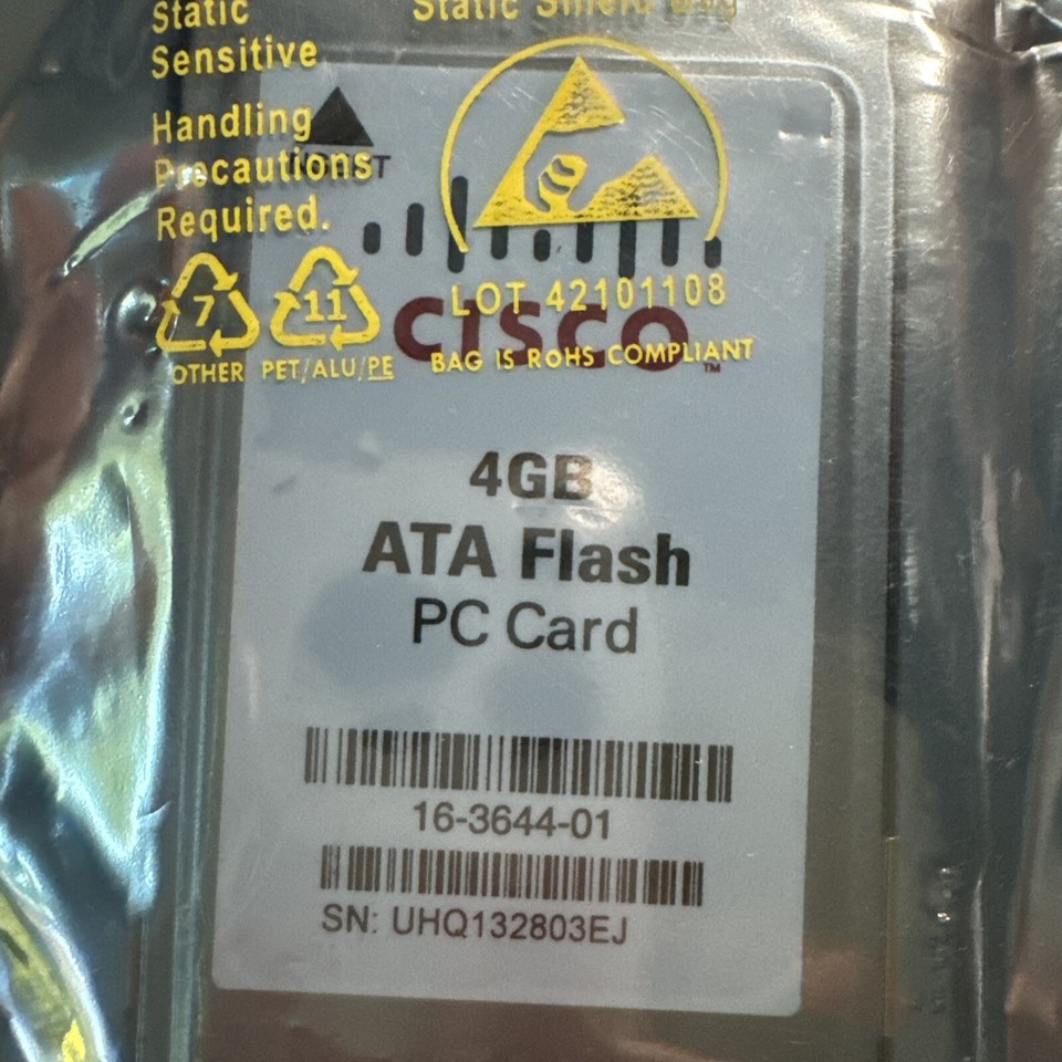 CISCO SYSTEMS 4GB ATA FLASH PC CARD 16-3644-01 | eBay