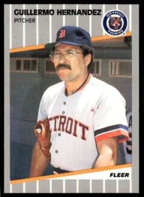 1989 Fleer #135 Guillermo Hernandez Pitcher Detroit Tigers FREE ...