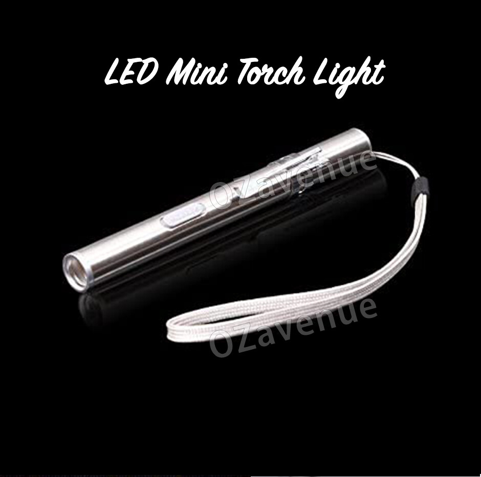 TACTICAL FLASHLIGHT SMALL LED Torch Light Mini Pen MICRO USB ...