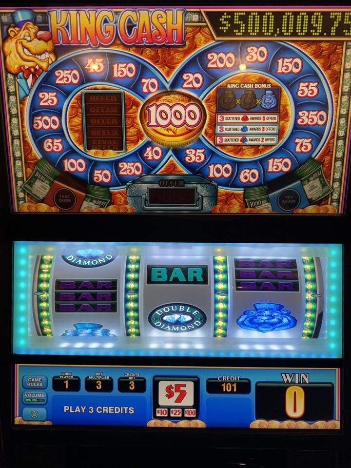 AUTHENTIC KING CASH SLOT MACHINE IGT S3000 (BONUS SIMILAR TOP DOLLAR ...
