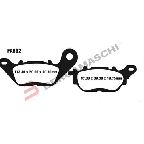 Coppia Pastiglie Freno Ebc Posteriore FA662 Yamaha MT-03A 320 2016> | eBay