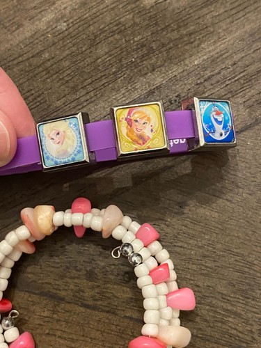 Girl's Frozen Charm Bracelet and Wrap Bead Bracelet Set | eBay