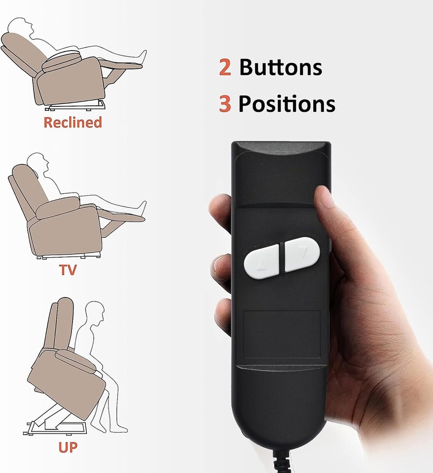 Electric Lift Recliner Chair Single Sofa LivingRoom w/Remote Control ...