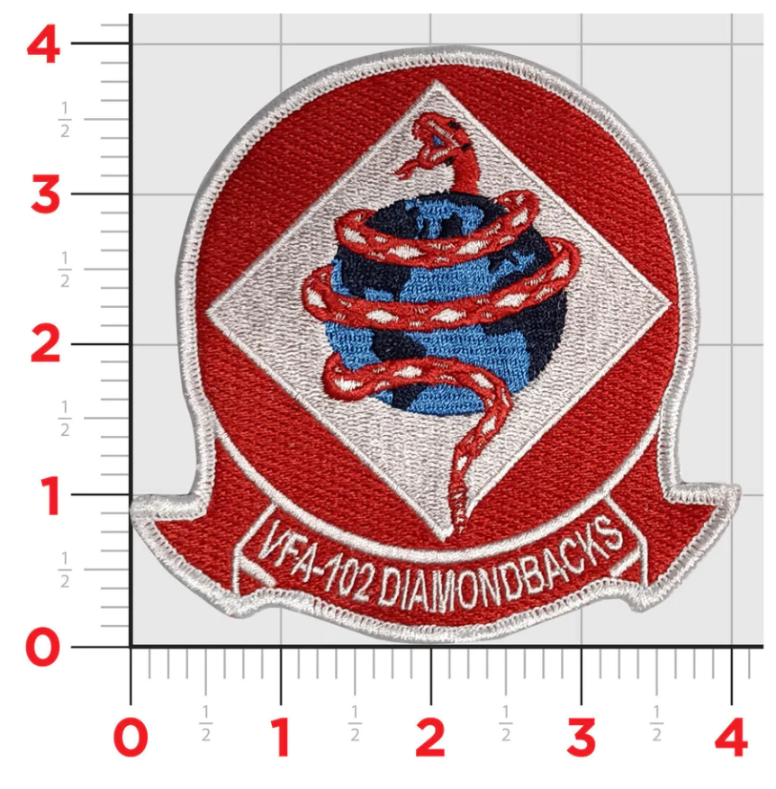 NAVY VFA-102 DIAMONDBACKS SQUADRON EMBROIDERED PATCH | eBay
