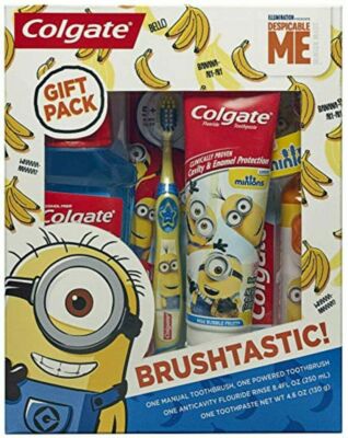 Colgate Kids Despicable ME Minions Toothbrush Toothpaste Mouthwash Gift ...