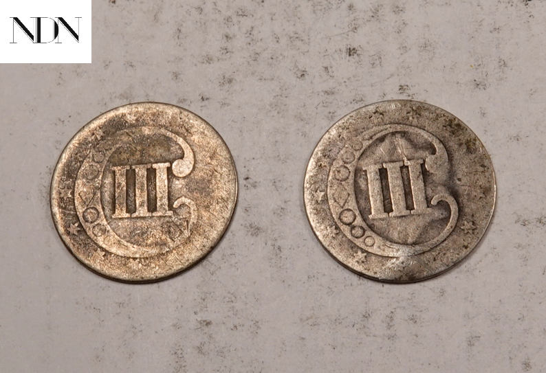 (2) Mixed Silver Three Cent Coin (3 Cent) Lot - 2 Coin Set #SL76 | eBay