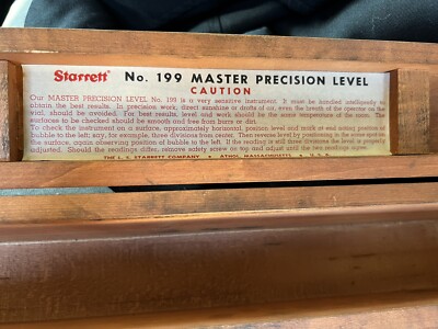 Inspection & Measurement - Starrett Level