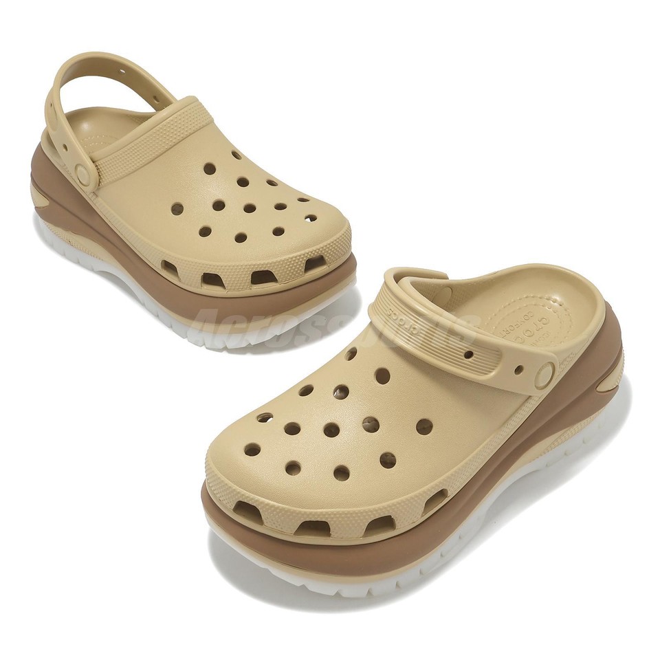 Crocs Mega Crush Matte Clog Wheat Men Unisex Slip On Casual Sandal ...