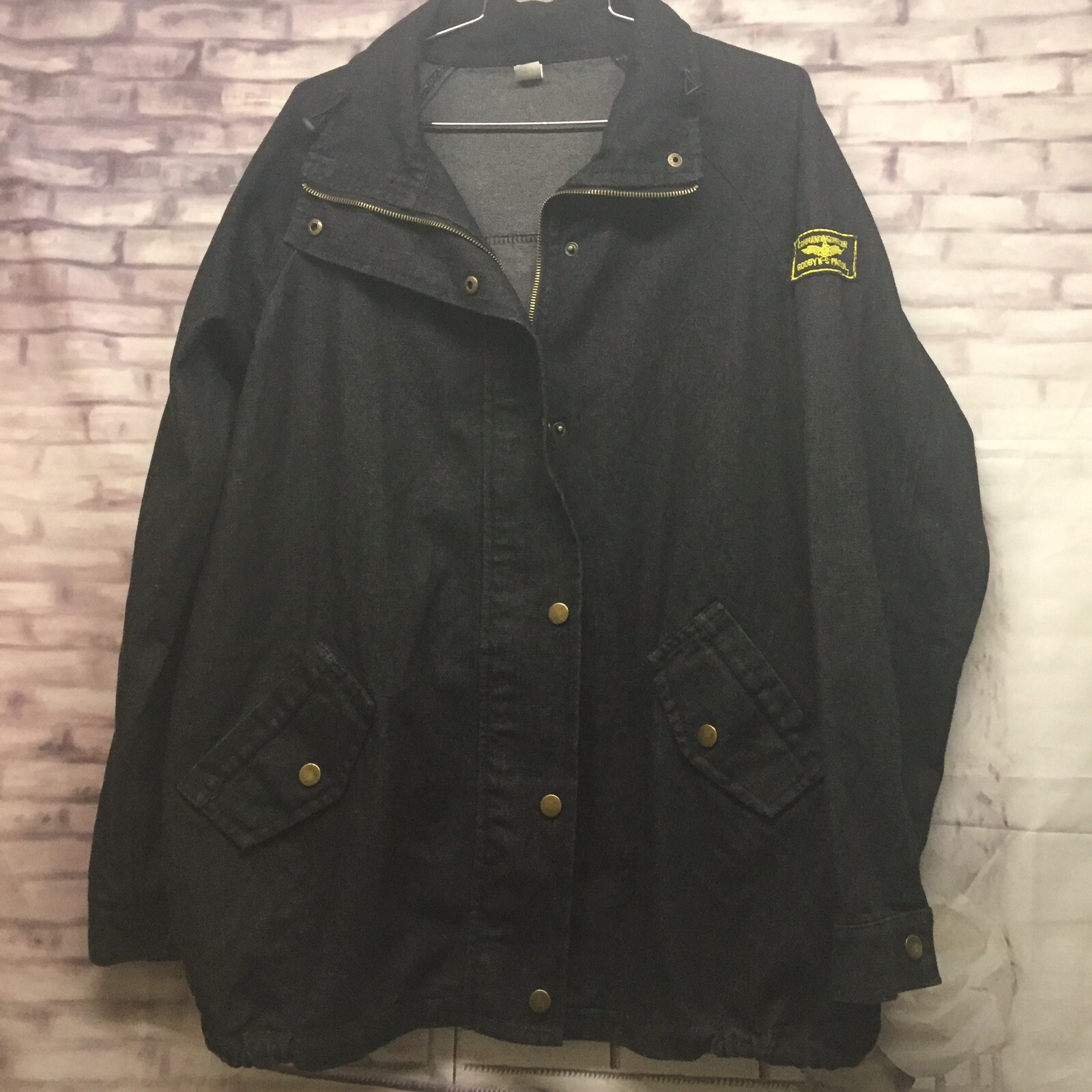 Zaful Commanding Officer Gooby K S Patrol Dark Blue Denim Womens Jacket ...