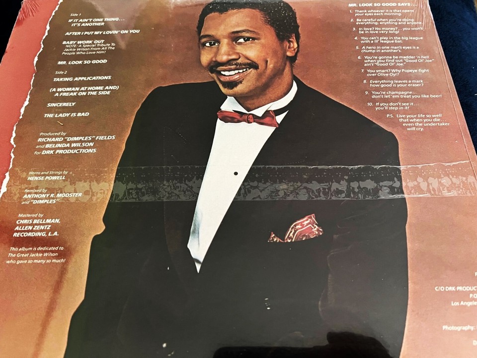 Richard Dimples Fields SEALED VINYL Album Mr Look So Good Rare Soul ...