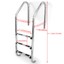 3 Non-Slip Step Ladder 304 Stainless Steel Ladder for Swimming Pool In ...