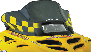 POWERMADD 2001 MX Z 380 Fan Ski-Doo COBRA W/S LOW BLACK/YEL 12.75" S-D ...