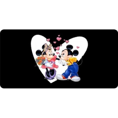 mickey mouse minnie mouse disney cartoon license plate usa made | eBay