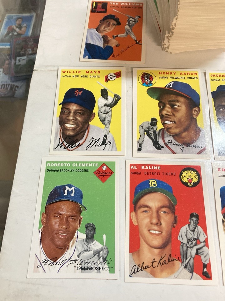 1994 Topps archives reprint set 1954 like Minus 10 Cards Ted Jackie ...
