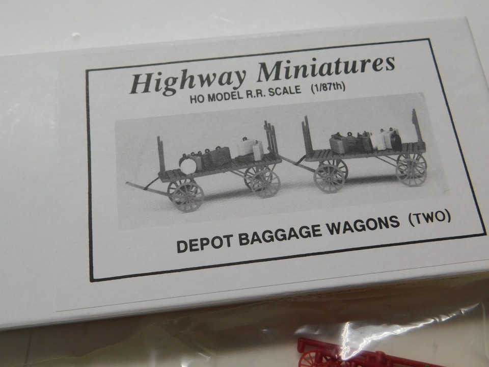 HO Scale 1/87 Jordan Highway Miniatures Kit #360-301 (TWO) BAGGAGE ...