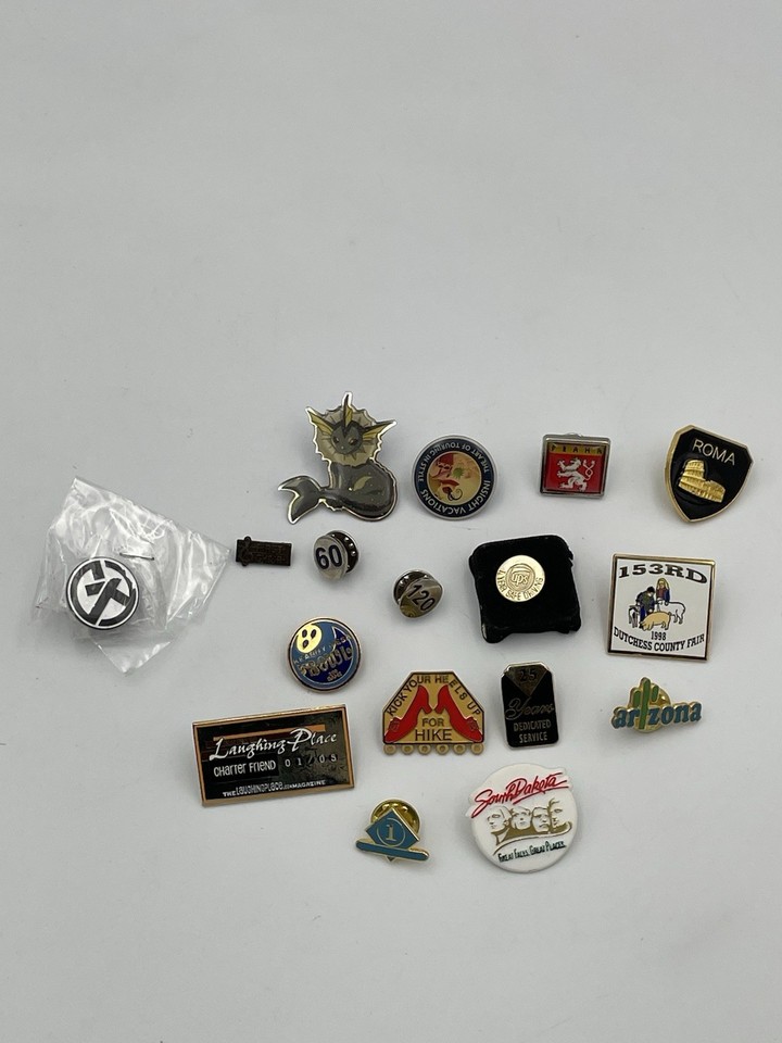 Lot Of 17 Lapel Pins VARIOUS Travel, Events, Service Pins, Unique Lot ...