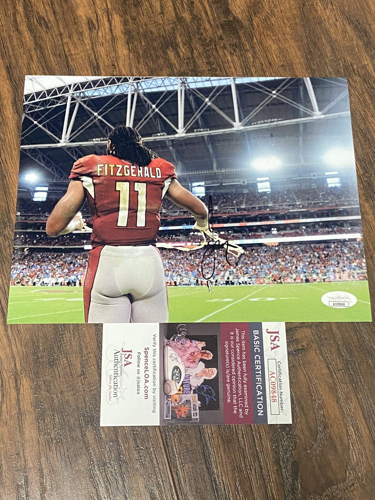 Larry Fitzgerald Autographed Memorabilia | Signed Photo, Jersey ...