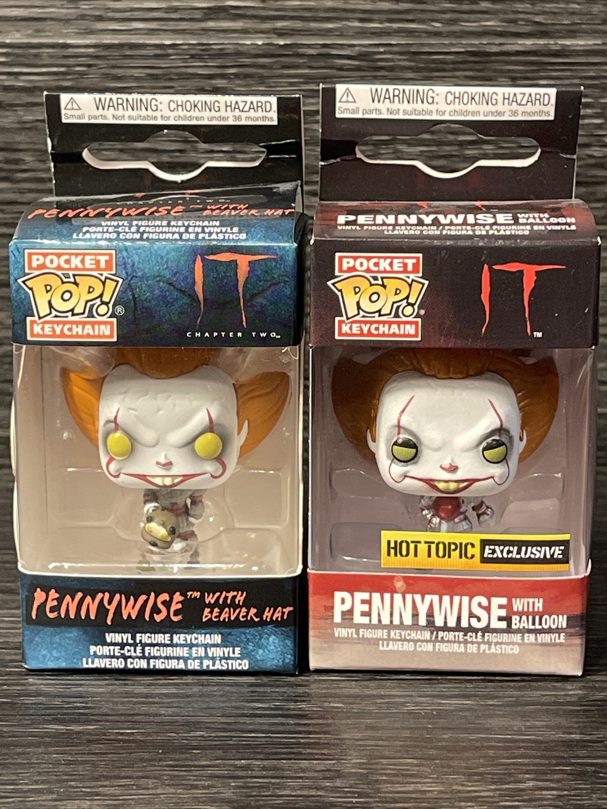 Funko Pocket Pop Keychain IT: Pennywise with Beaver Hat & Balloons Hot ...