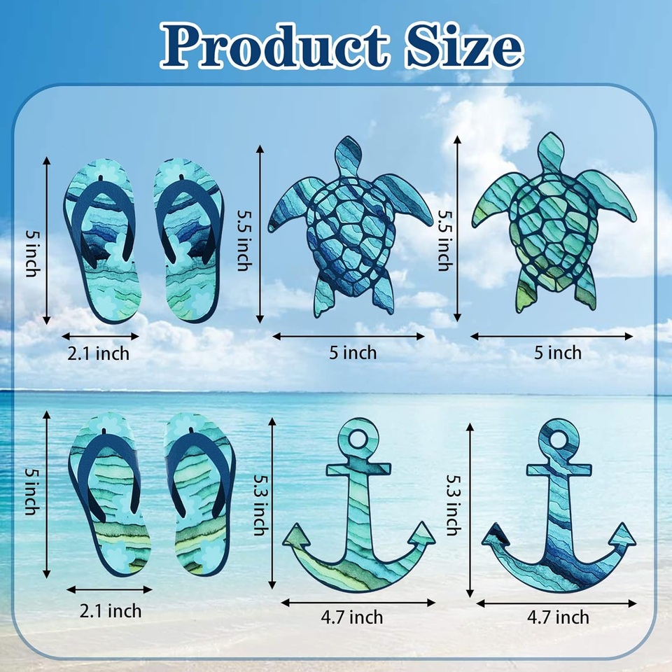 Cruise Door Decorations Magnetic Turtle Car Magnets Flip Flop Boat ...