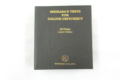 Ishihara Test Book 38 Plate For Color Blindness Ophthalmology | eBay ...