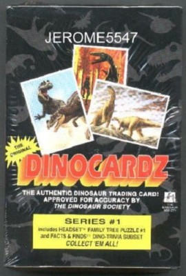 BOX DINOSAUR 1992 DINOCARDZ DINOSAURS CARD BOX Factory Sealed 36 packs ...