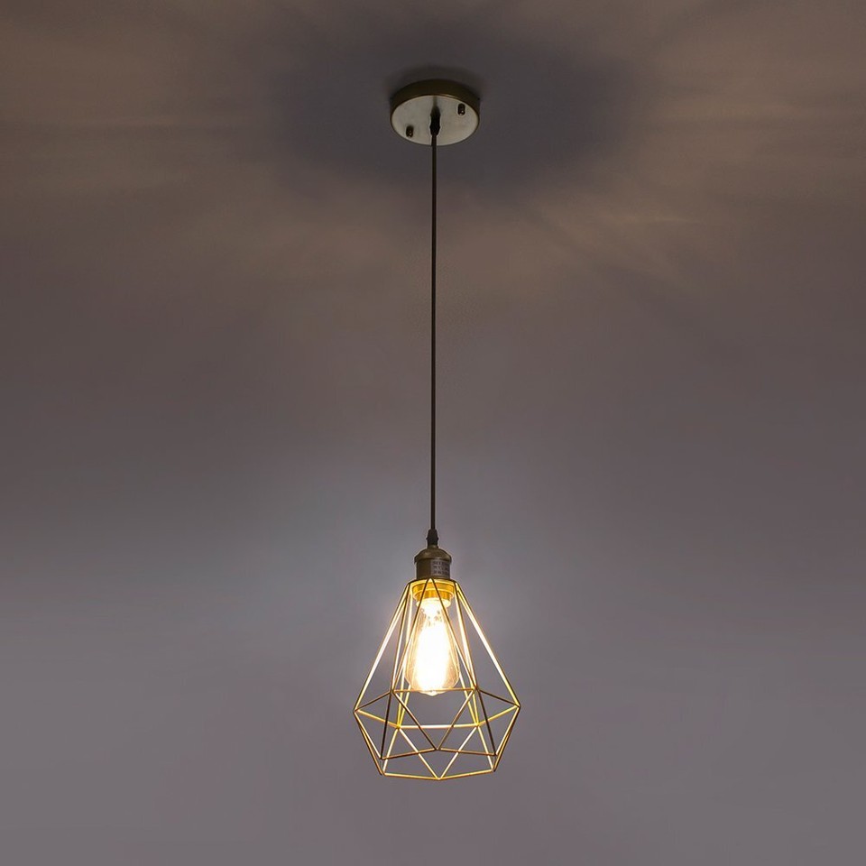 Popilion Gold Pendant Lights 2 Pack Pendant Light Fixtures Pendant ...