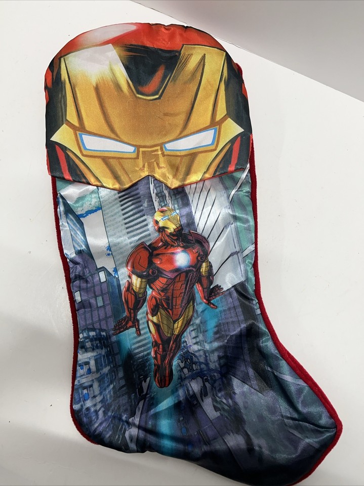 Marvel Christmas Holiday Stocking Marvel Avengers Iron Man 18" | eBay