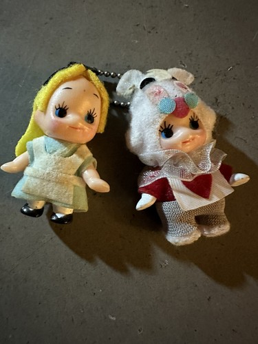 Vintage Alice In Wonderland & White Rabbit Miniature Kewpie Dolls ...