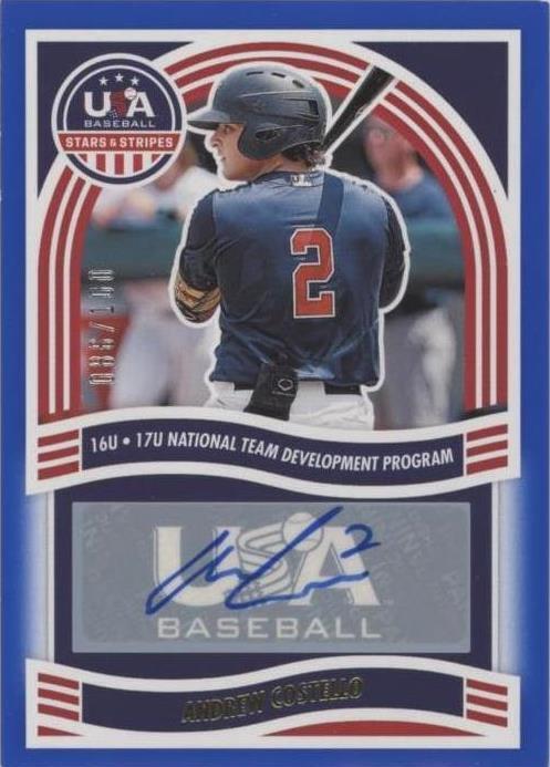 2024 Panini Stars and Stripes - 16u/17u National Team Signatures Andrew ...