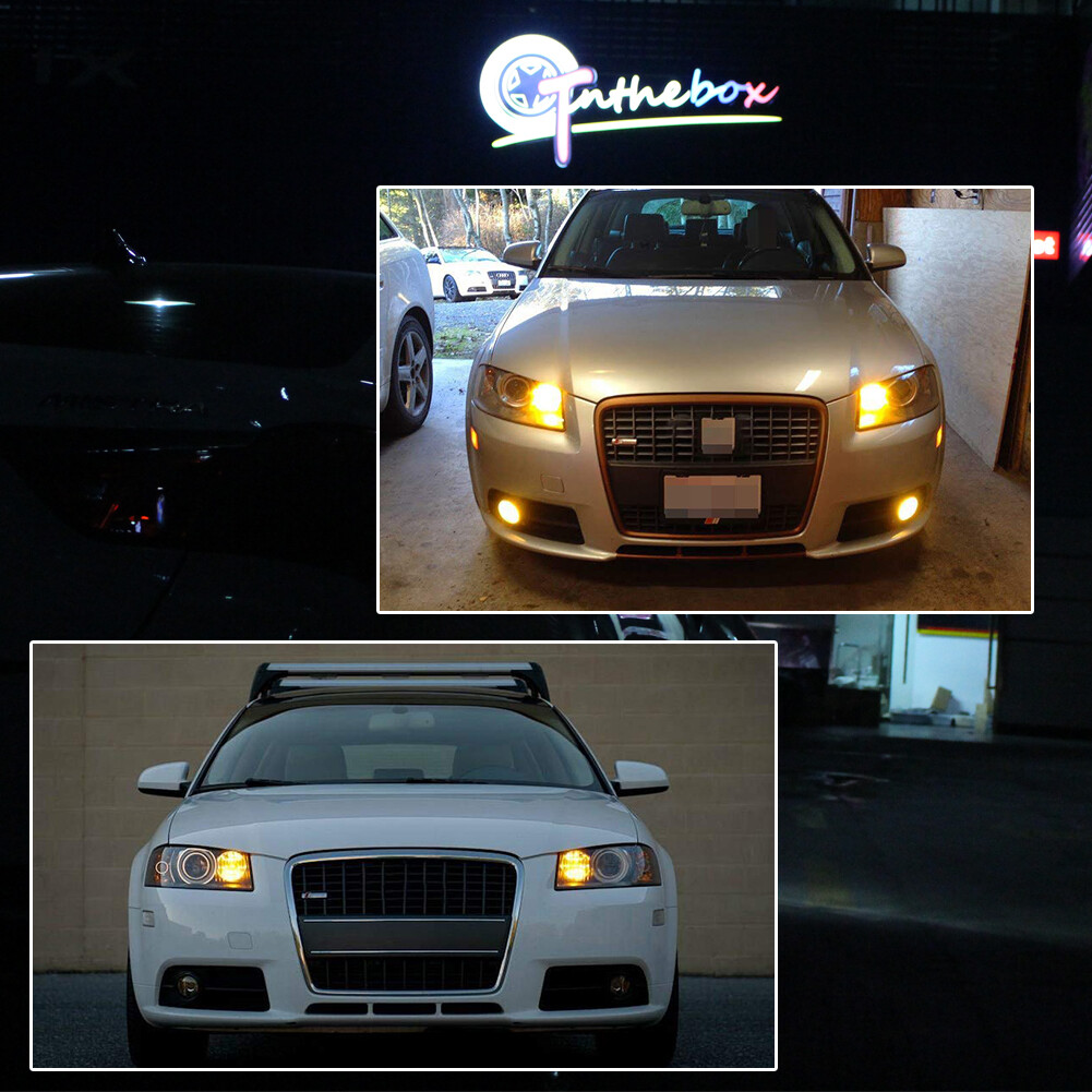 2PCS Amber Error Free PH24WY LED Turn Signal Lights Bulbs For Audi ...
