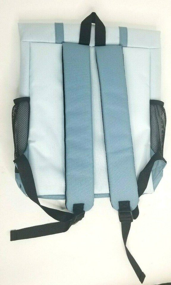 IVORY ELLA rollover backpack 16”--Light Pastel blue & pink “Magenta ...