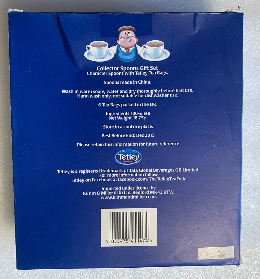Tetley Tea Folk Gift Set - Four Spoons - Sealed Box | eBay
