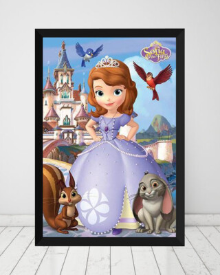 Sofia The First *Framed* Large Poster (90cm x 60cm) Ready to Hang ...