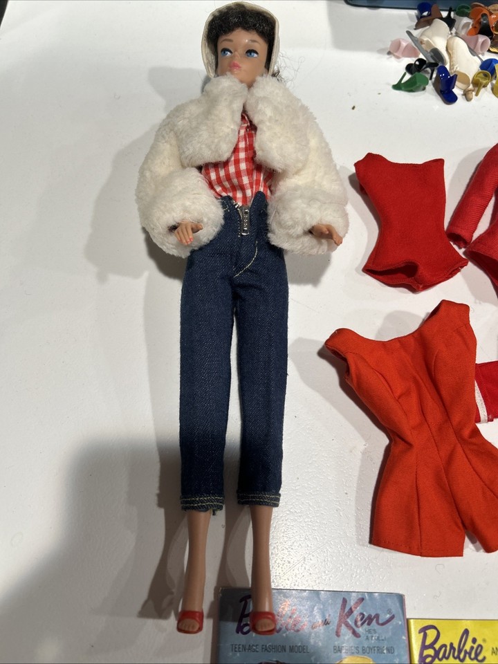 1963 Barbie And Midge Carrying Case Barbie Clothes Shoes Books Set Of 3 ...