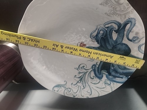 Michel Design Works Melamine Large 14" Blue Octopus Bowl | eBay