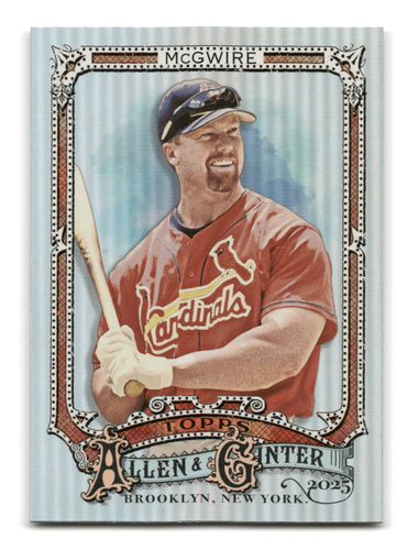 2025 Topps Allen & Ginter - Mark McGwire #2 (Silver Portrait Parallel ...