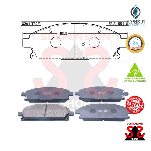 Front Axle Brake Pad Set, Disc Brake Suit NISSAN Pathfinder 3.3 V6 4WD ...