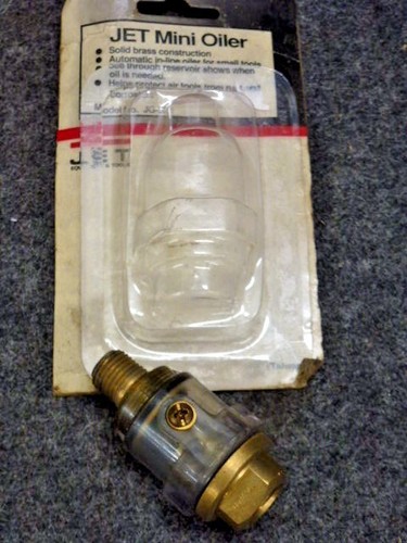 NOS JET MINI OILER MODEL NO. JG-301 IN-LINE OILER FOR SMALL AIR TOOLS ...